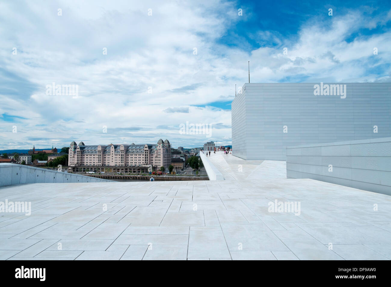 Rooftop of the new Oslo Opera House, Norway Stock Photo - Alamy
