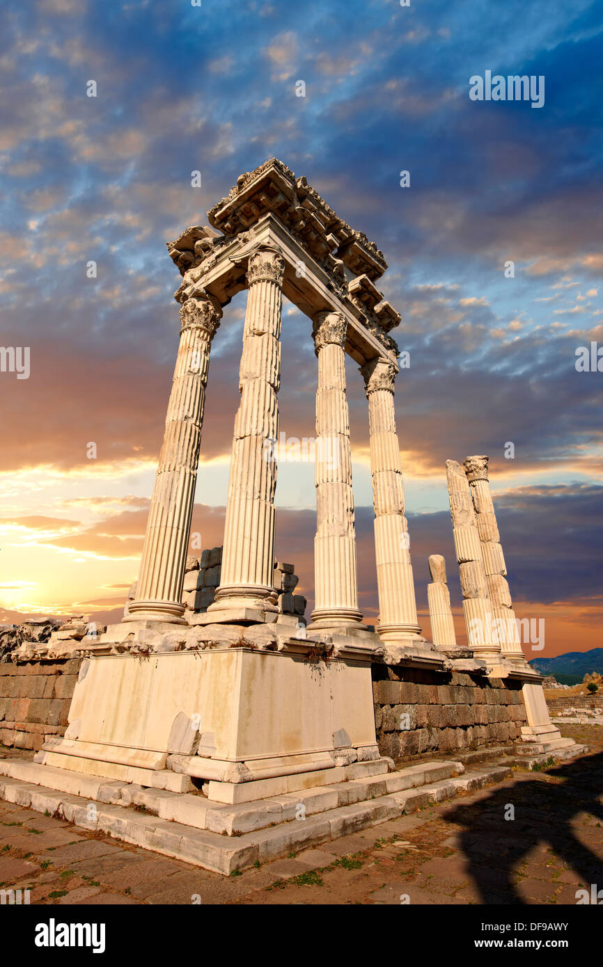 Pillars of the Greco - Roman Temple of Trajan, Pergamon (Bergama ...