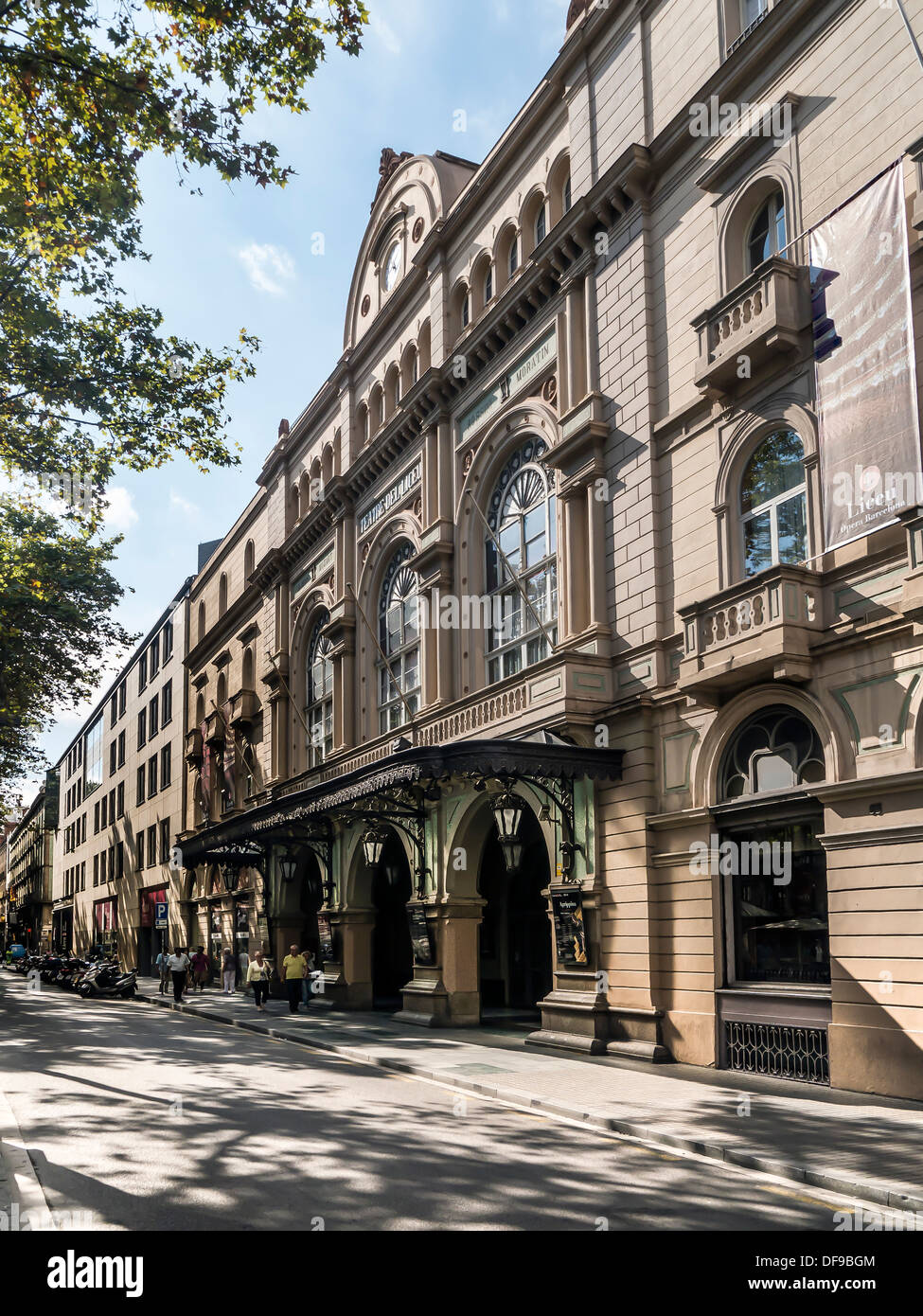 BARCELONA, SPAIN - SEPTEMBER 12, 2013: Barcelona Opera House on La ...