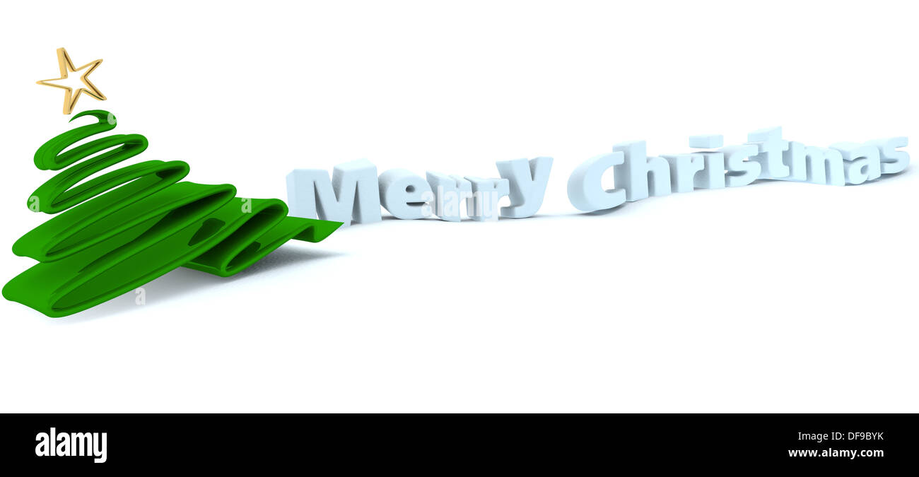 3D render of Scribble sketch Christmas tree concept Stock Photo - Alamy