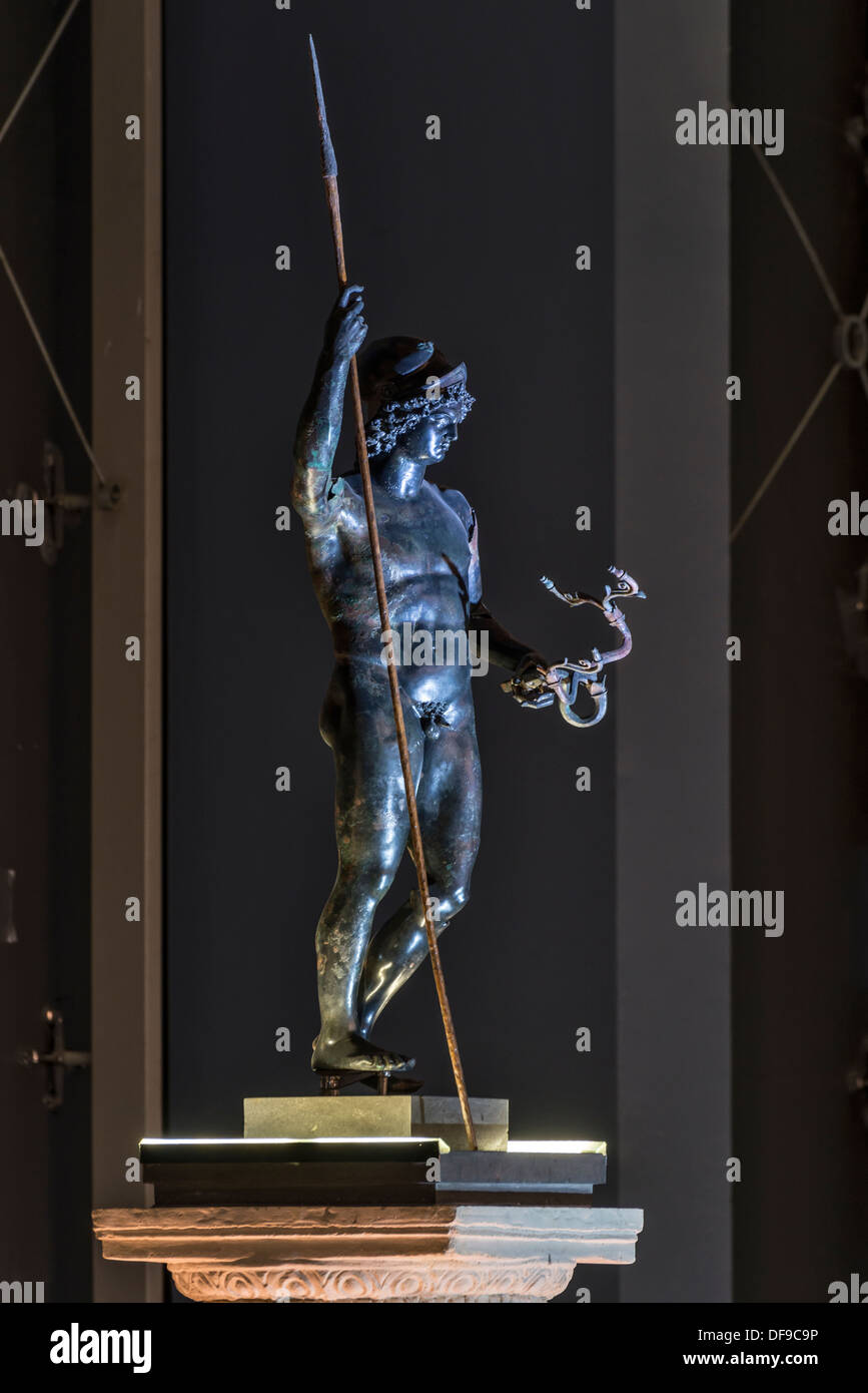 Bronze Mars Statue Zeugma Mosaic Museum Gaziantep Turkey Stock Photo ...