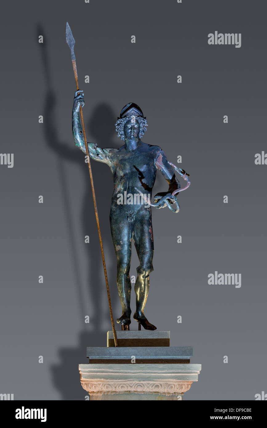 Bronze Mars Statue Zeugma Mosaic Museum Gaziantep Turkey Stock Photo ...