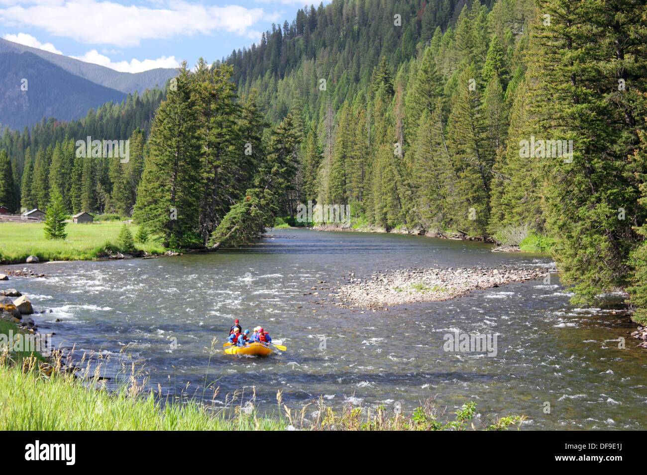Yellowstone river raft hi-res stock photography and images - Alamy