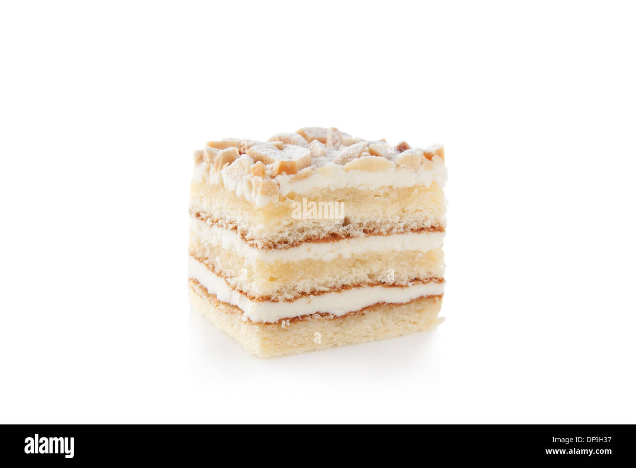Individual slice white cake hi-res stock photography and images - Alamy