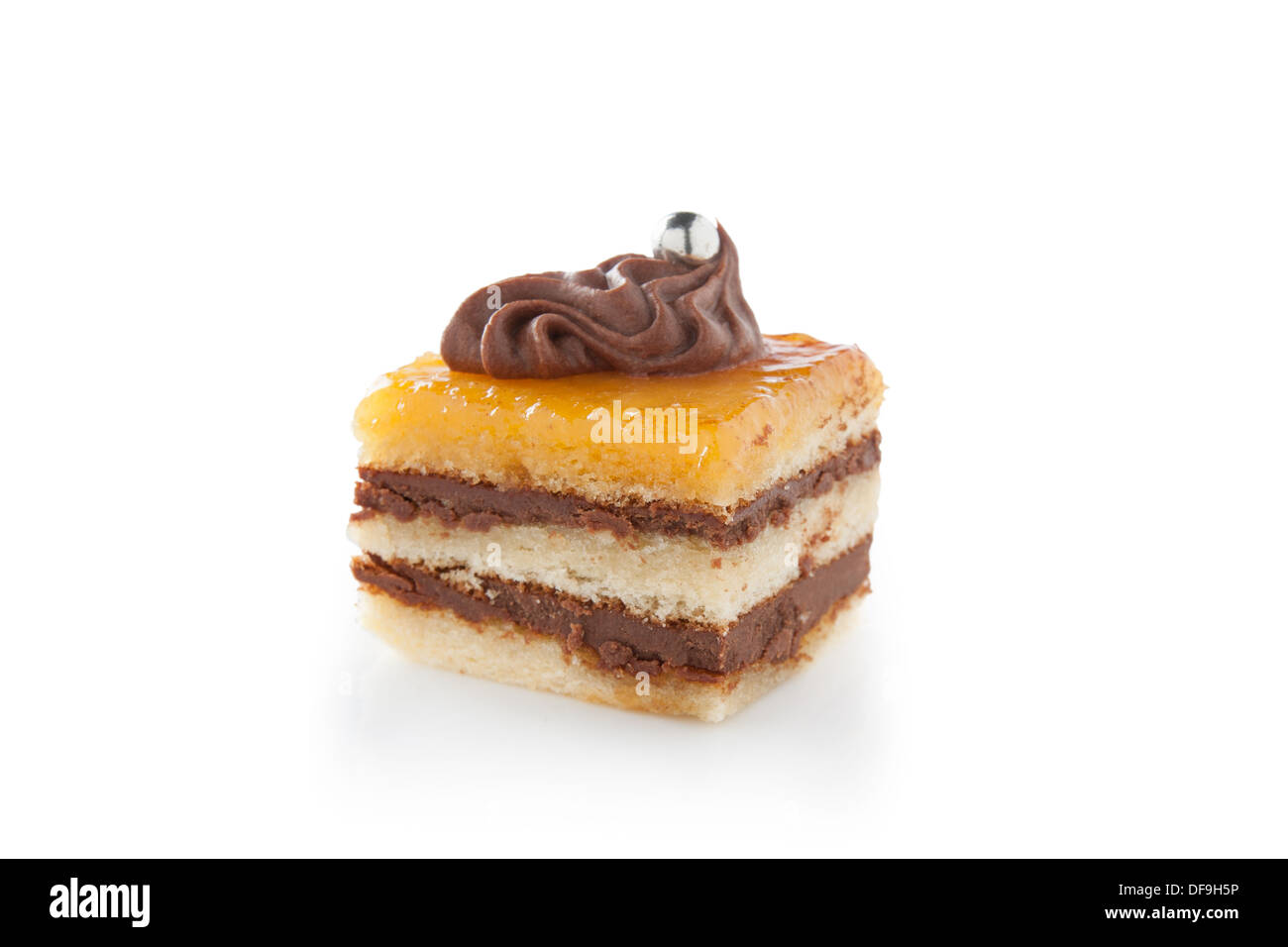 Delicious individual, chocolate cake isolated on white Stock Photo - Alamy