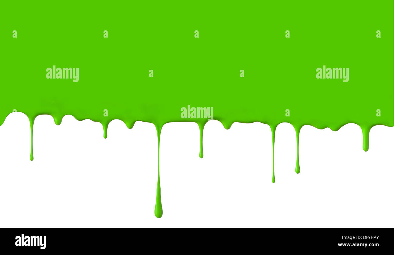 Paint dripping isolated on white background Stock Photo - Alamy