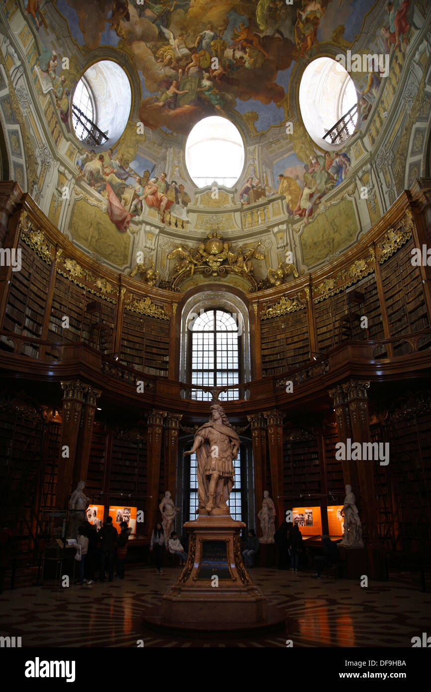 Vienna national library grand hall hi-res stock photography and images ...