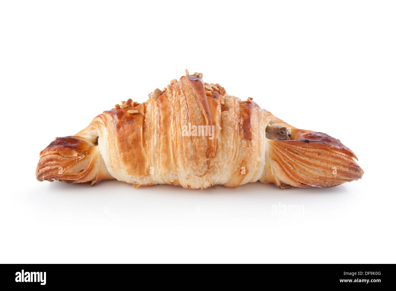 Butter croissant isolated on white background Stock Photo - Alamy