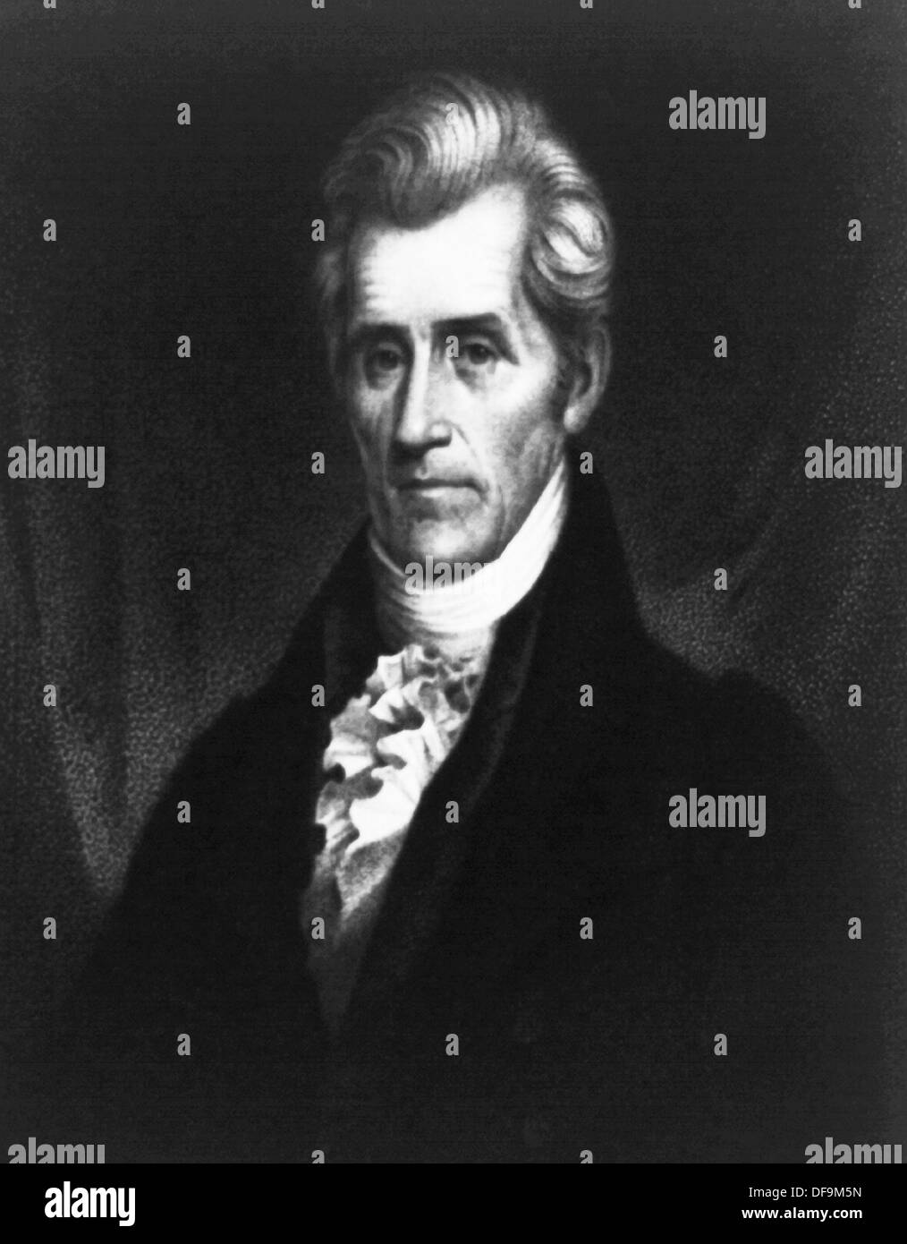 Vintage portrait of Andrew Jackson Stock Photo - Alamy