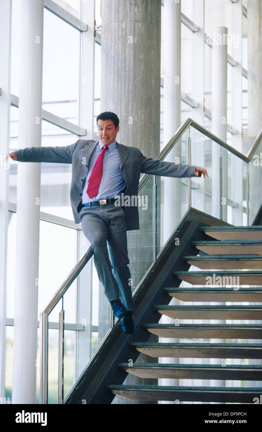 Slide down railing hi-res stock photography and images - Alamy