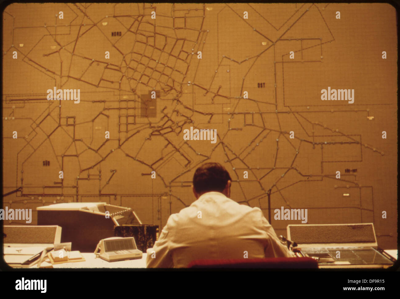 The central police control station, operating 24/7, manages all traffic ...