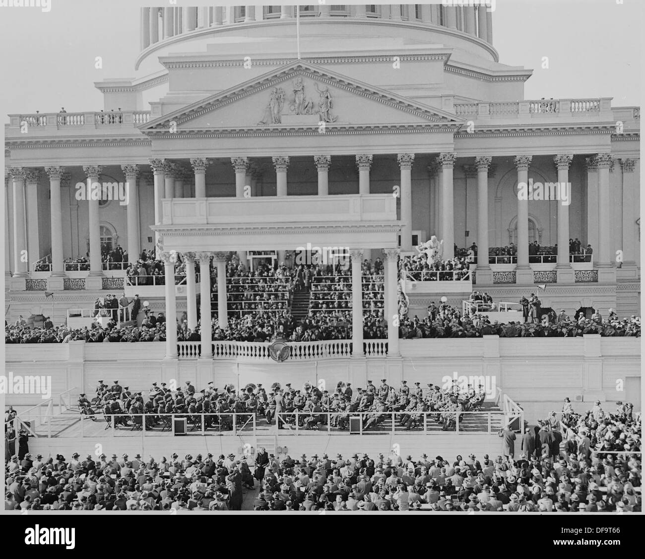The inauguration of President Harry S. Truman and Vice President Alben ...