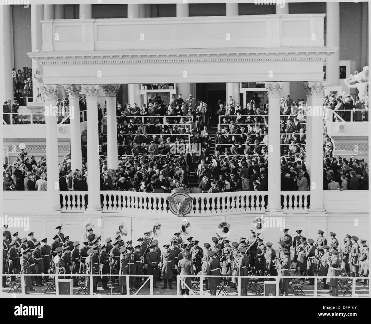 The inauguration stand in front of the Capitol Building, Washington DC ...