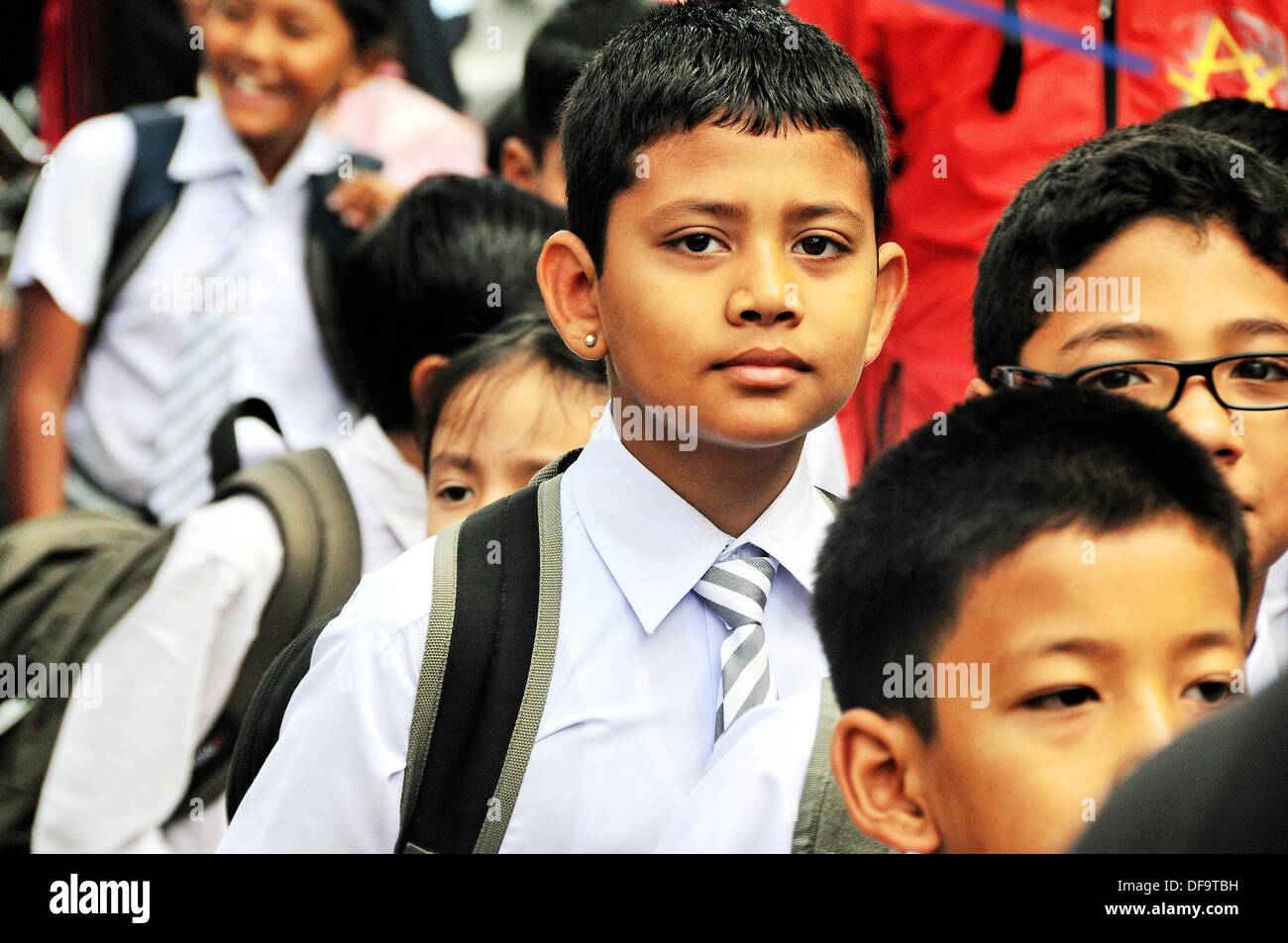 Children School Bus Uniform Stock Photos & Children School Bus Uniform ...