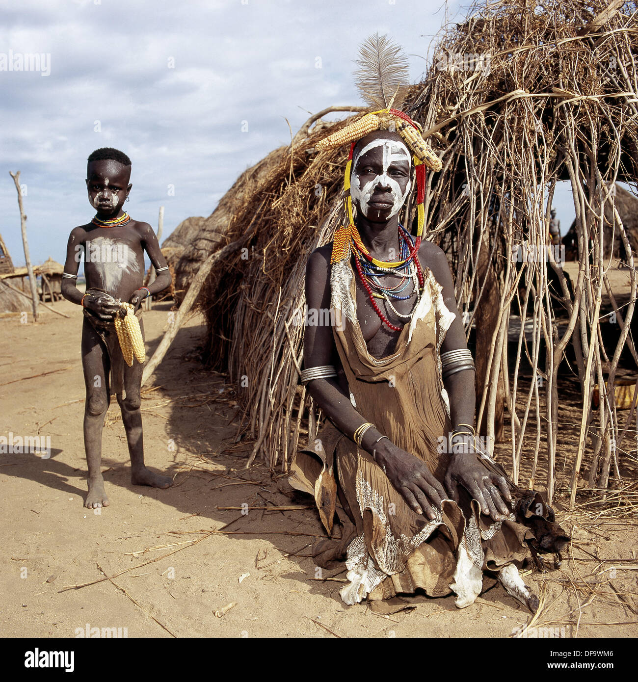 Portrait Young Karo Tribe Woman High Resolution Stock Photography and ...