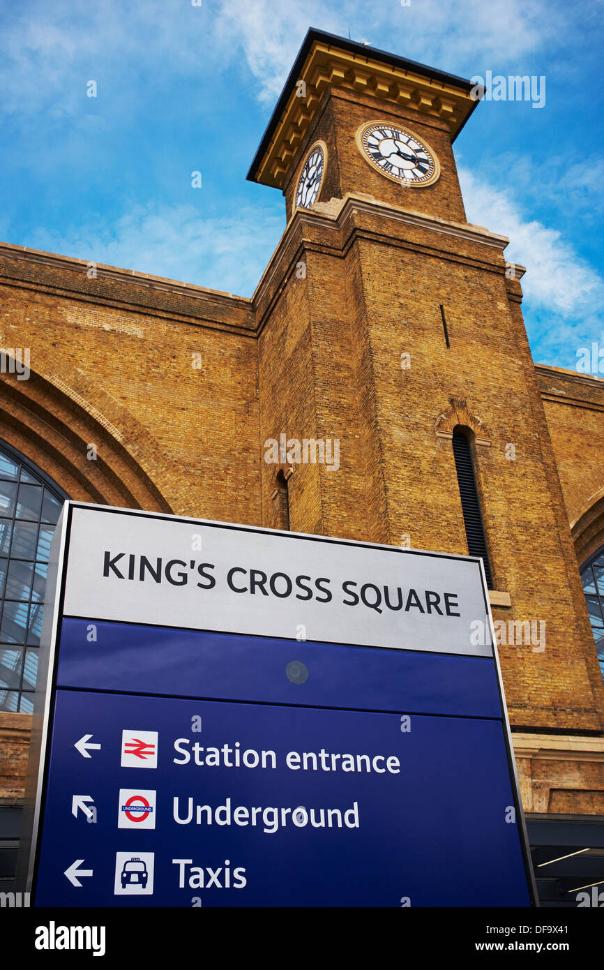 King's Cross Square, King's Cross Station, London, UK Stock Photo - Alamy