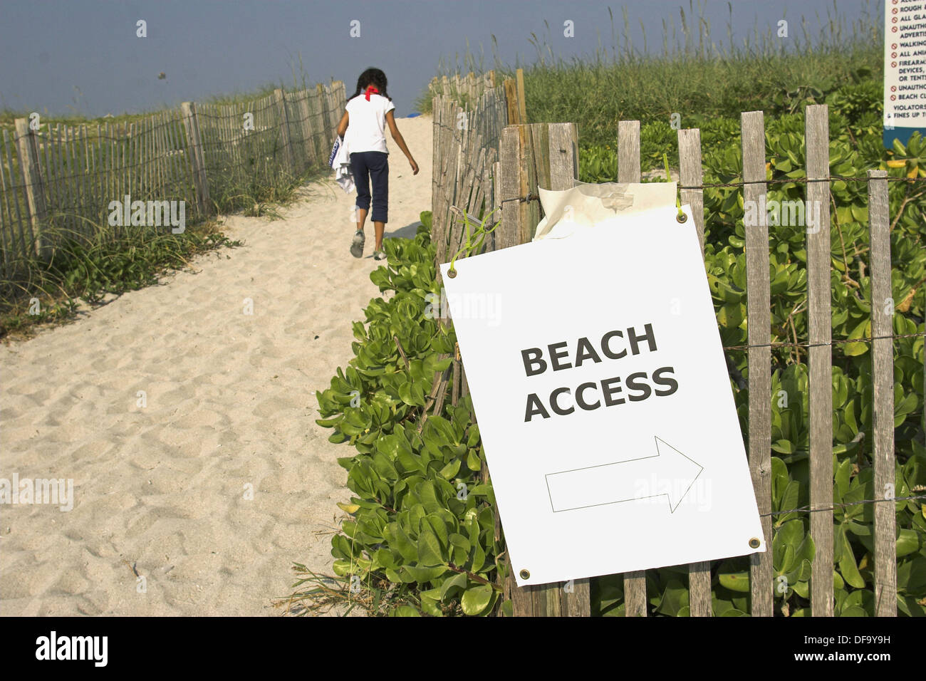 Florida beach walking trail hi-res stock photography and images - Alamy