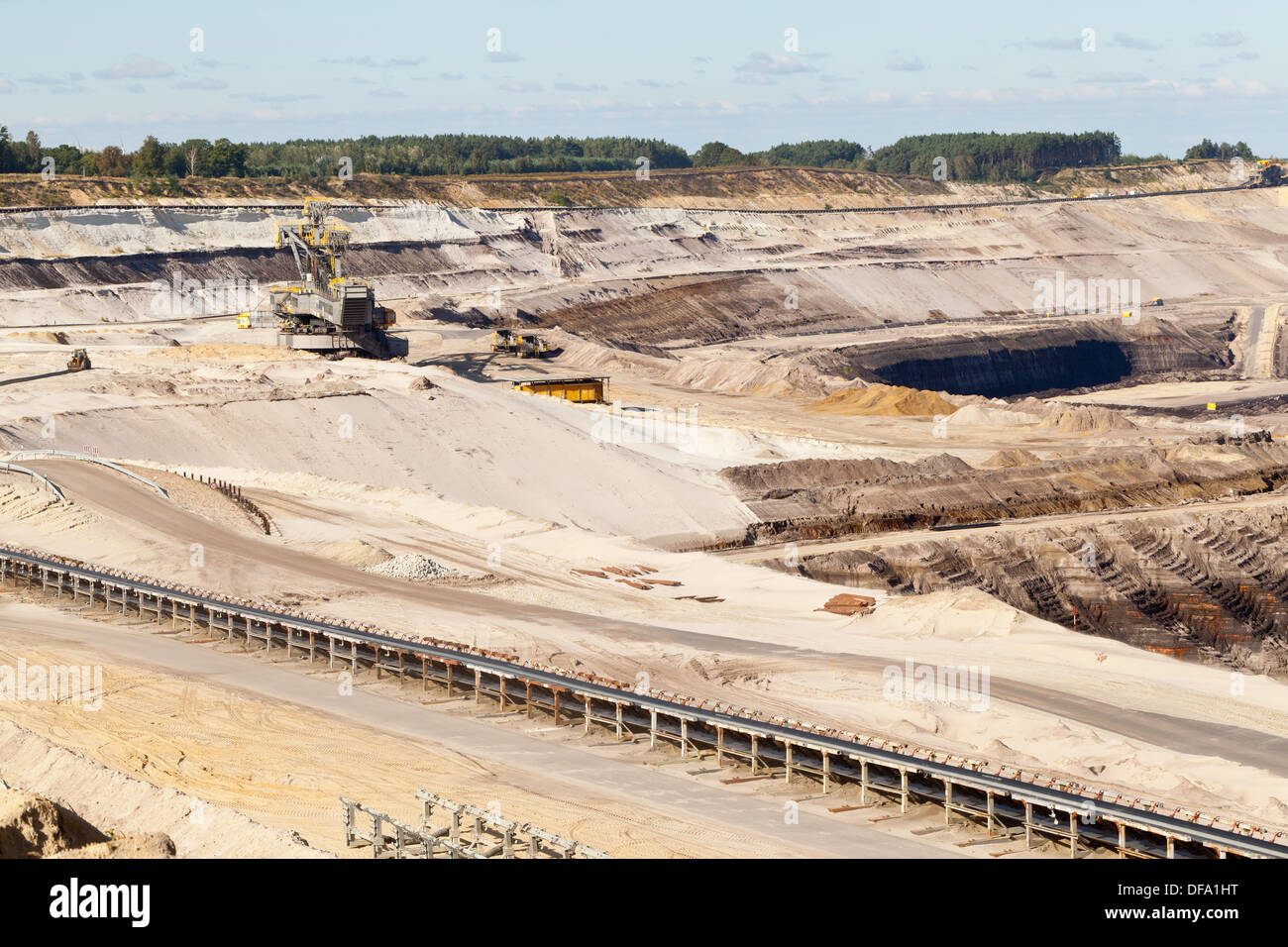 Vattenfall opencast brown coal mine - Welzow Süd, Brandenburg, Germany ...