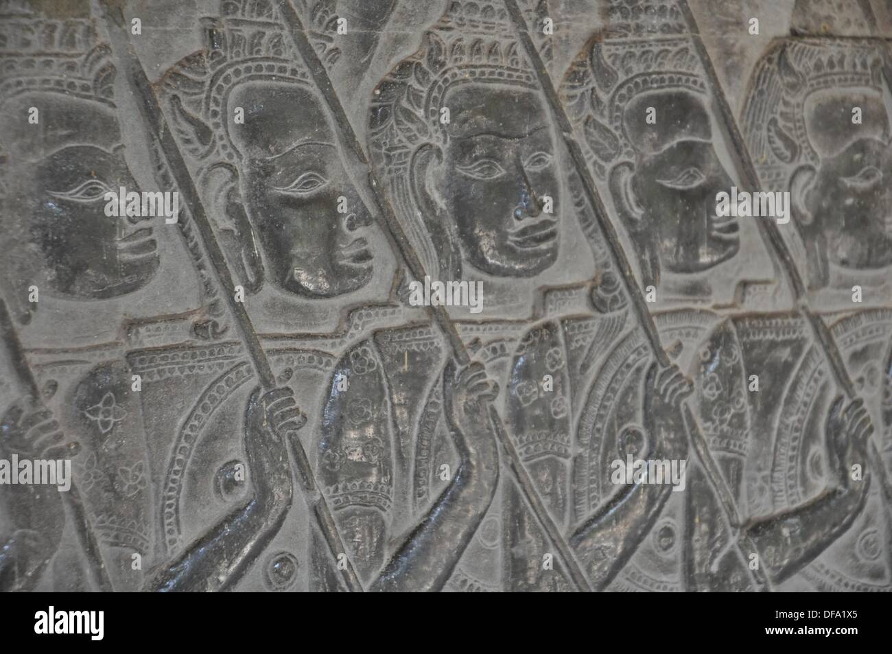 Soldier wat temple cambodia hi-res stock photography and images - Alamy