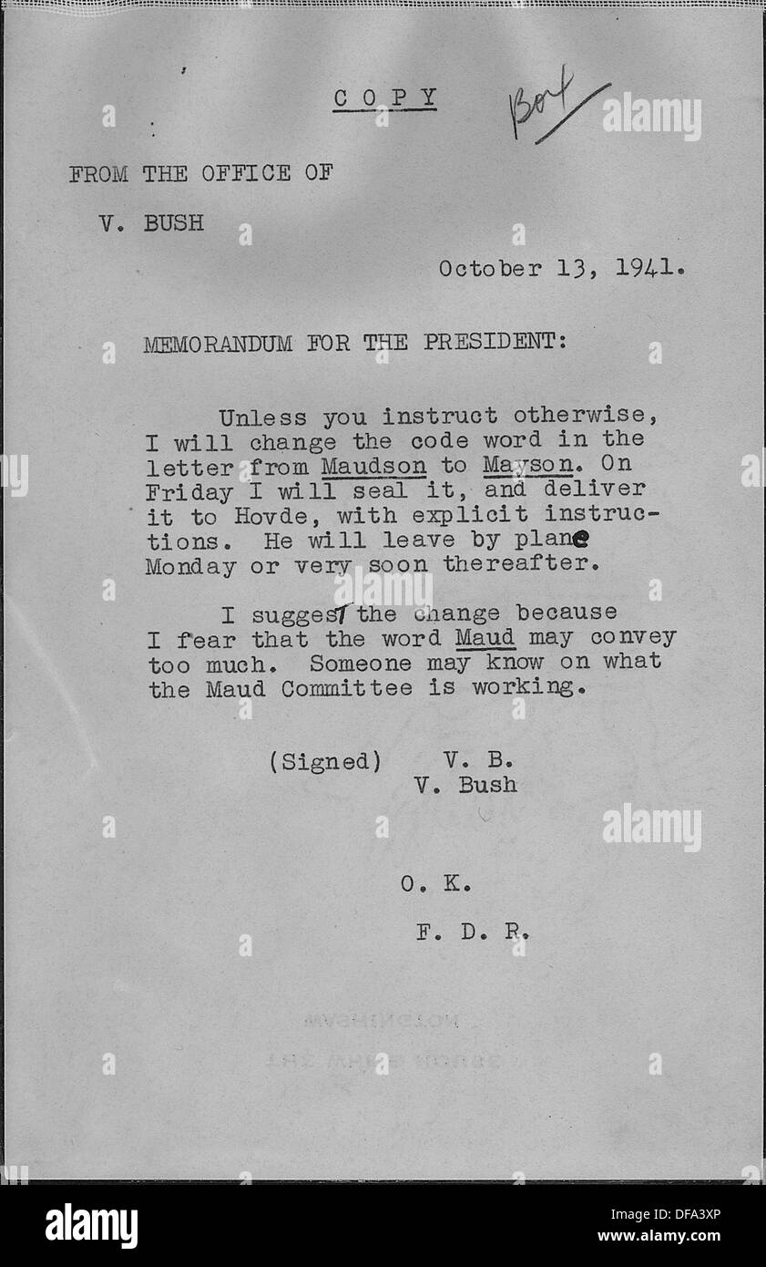 Vannevar Bush High Resolution Stock Photography and Images - Alamy