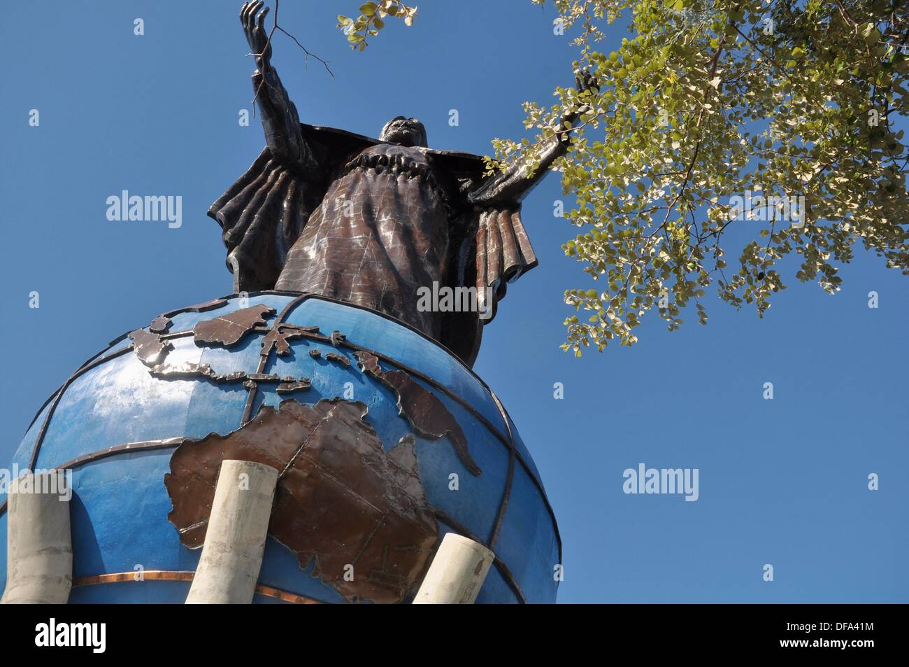 Dili (East Timor): the Cristo Rei´s statue, on the hilltop of Cape ...