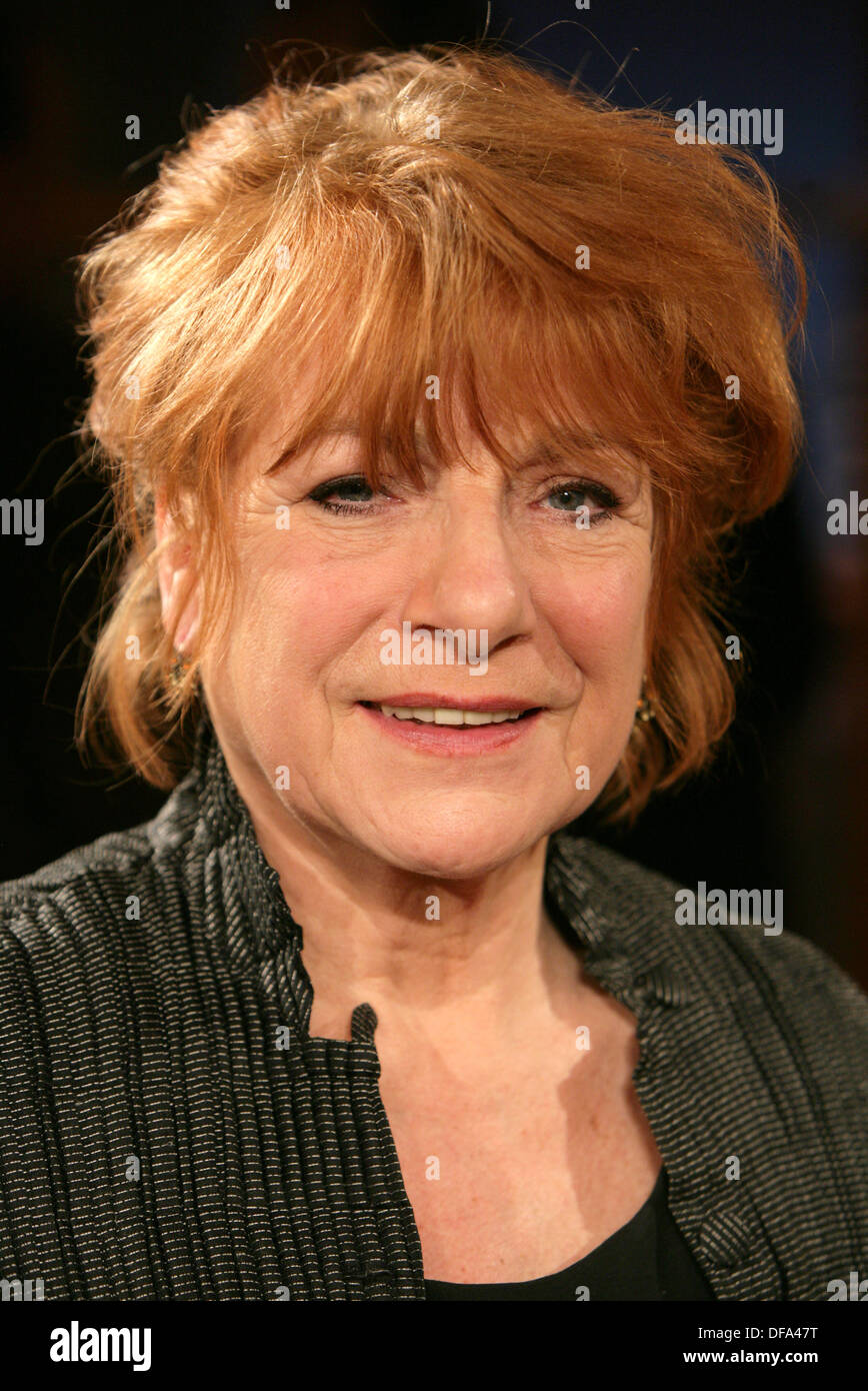 German actress Hannelore Hoger during a talk show on the 14th of ...
