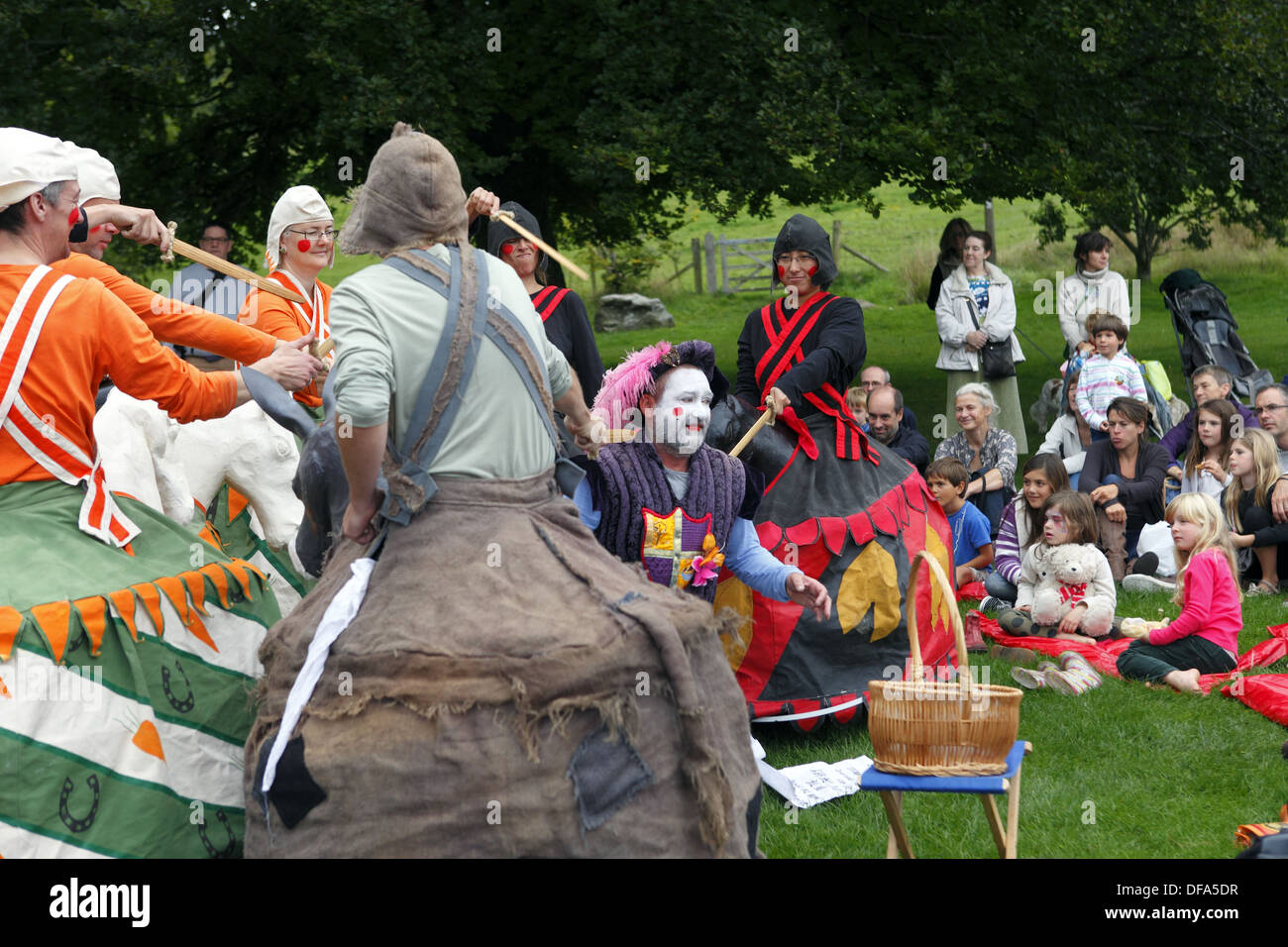 The Brighton Mummers (also known as Tipteers) perform 'Horse Play' at ...