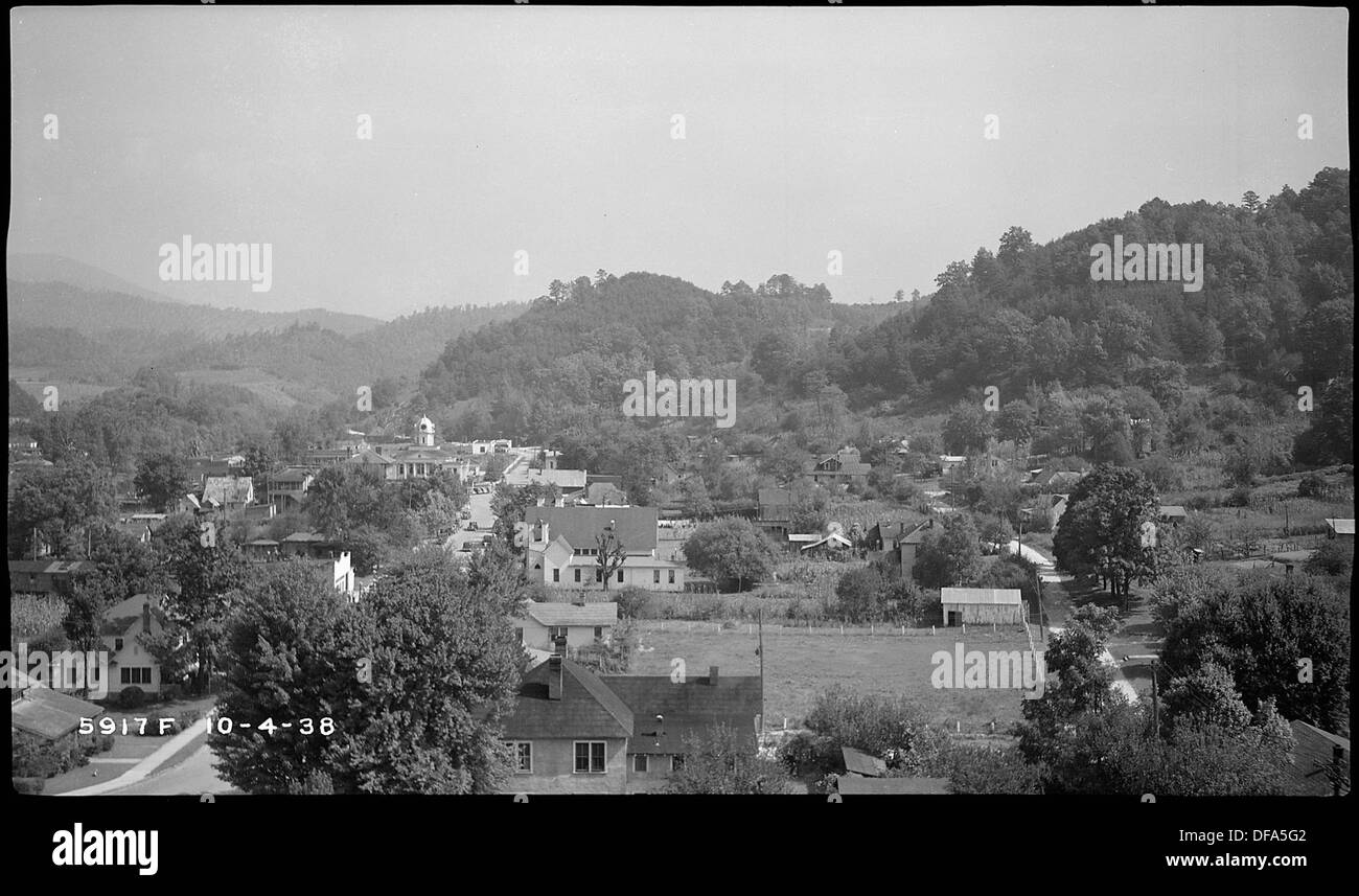 This image offers a view of a small town, depicting the layout of ...