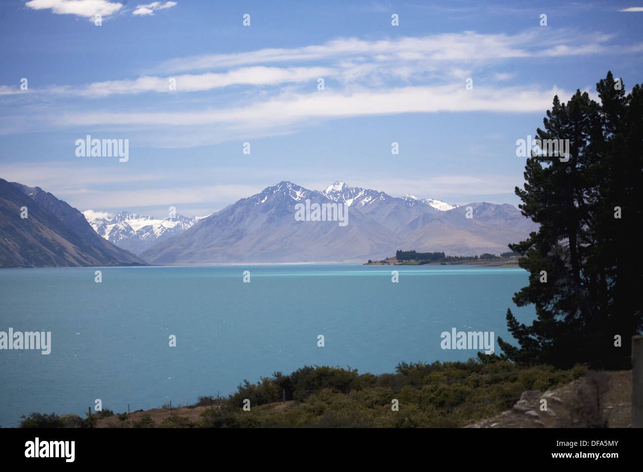Mt Cook, Lake Pukaki, South Island, New Zealand Stock Photo - Alamy