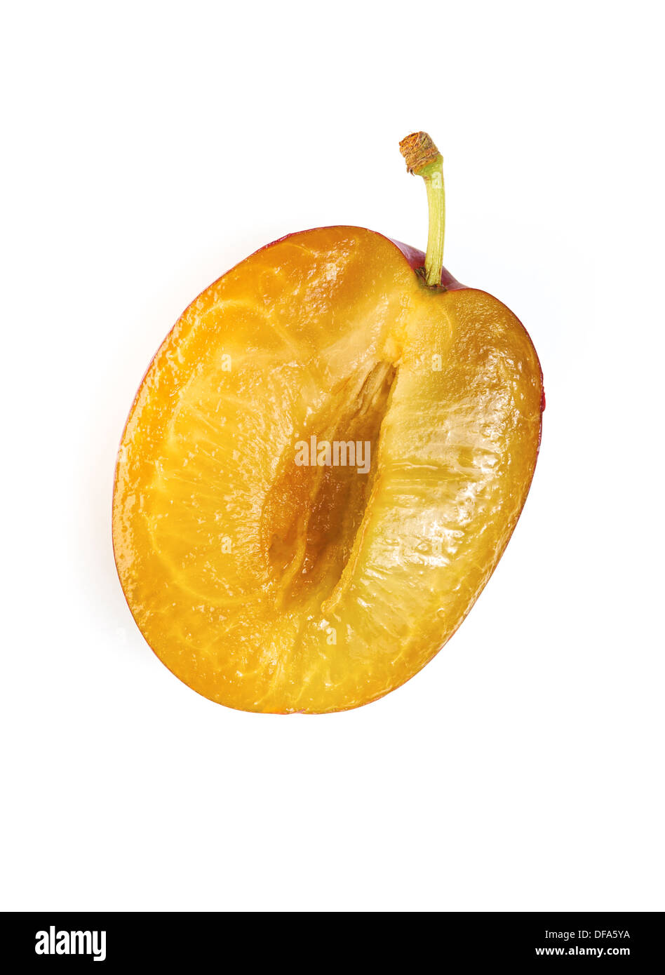Half of plum hi-res stock photography and images - Alamy