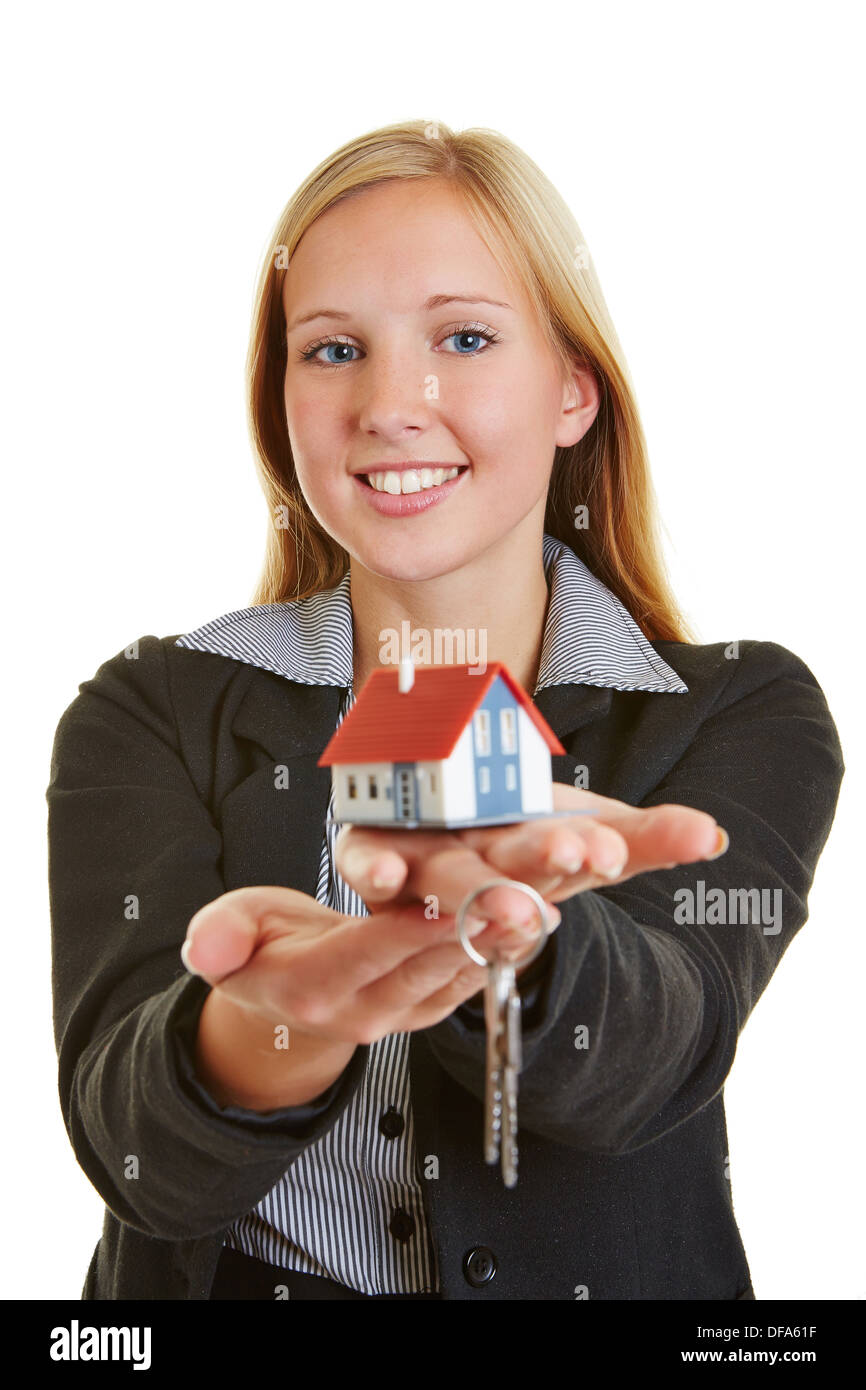Woman keys house hi-res stock photography and images - Alamy