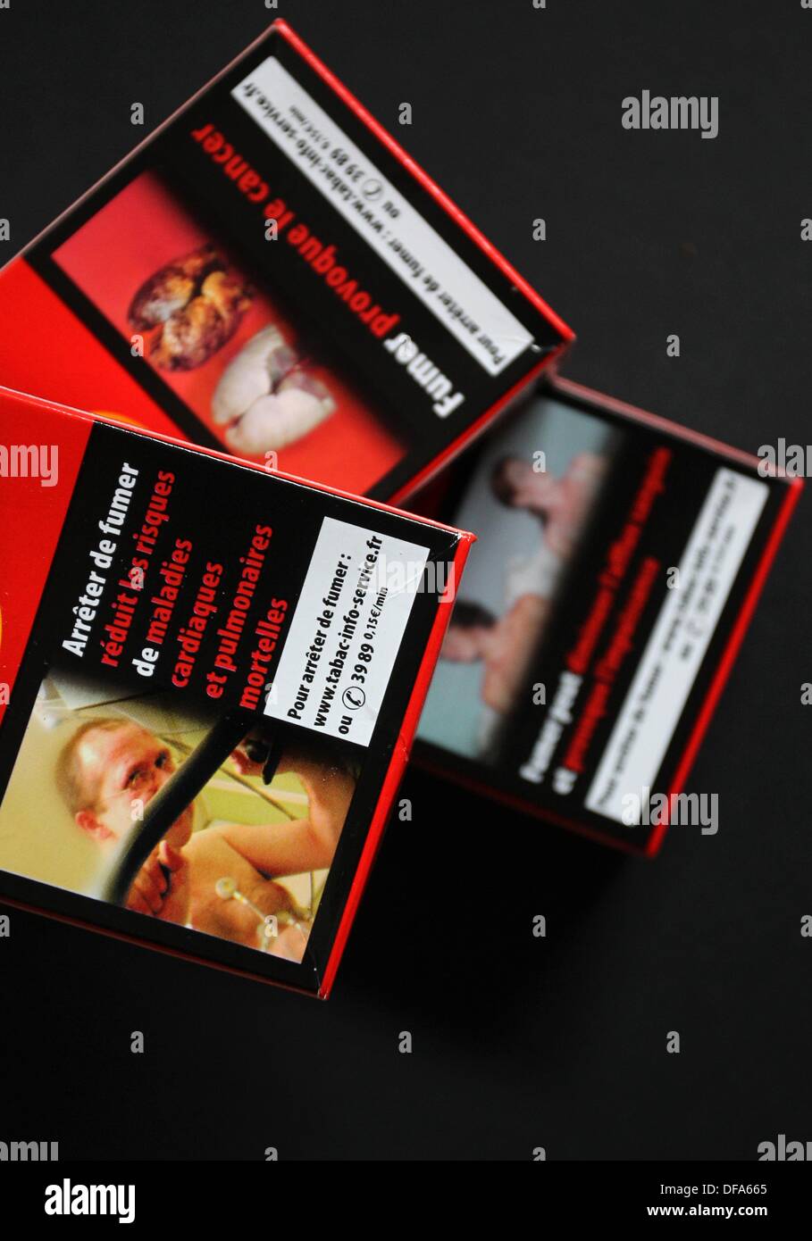 Pictures that warn of possible health risks as a result of smoking are ...