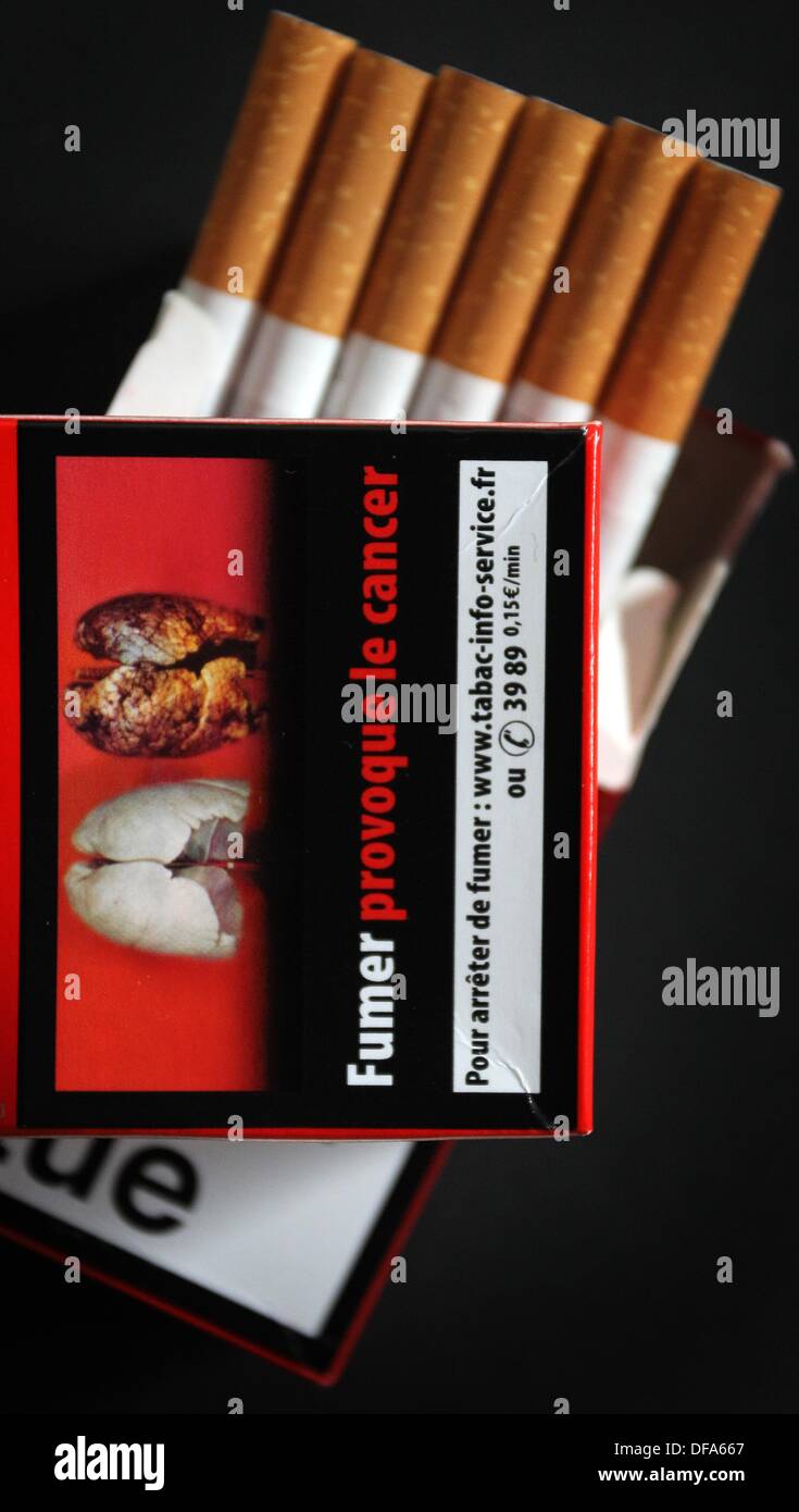 Pictures that warn of possible health risks as a result of smoking are ...