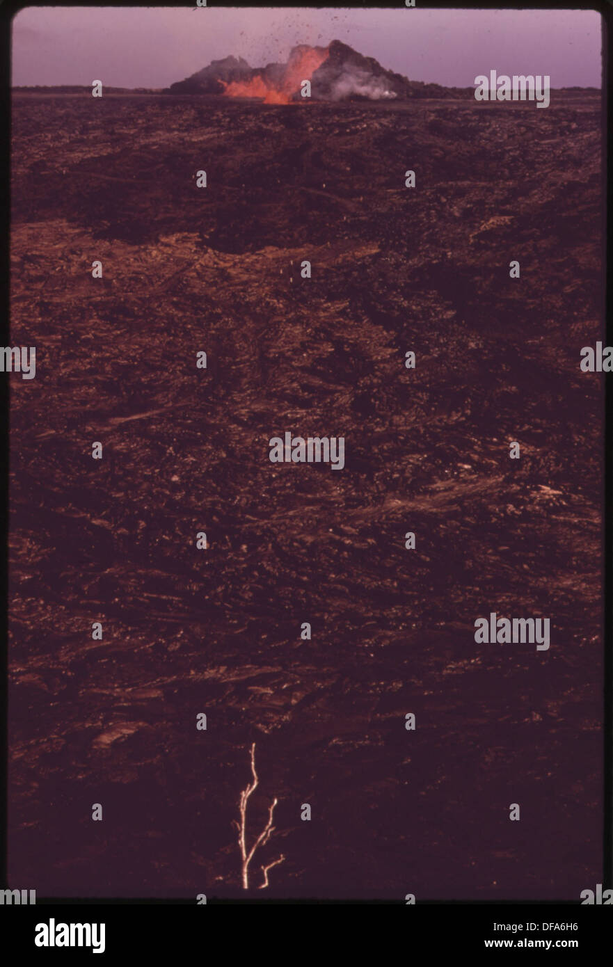 VOLCANIC MAUNA ULU IN ERUPTION 554141 Stock Photo - Alamy