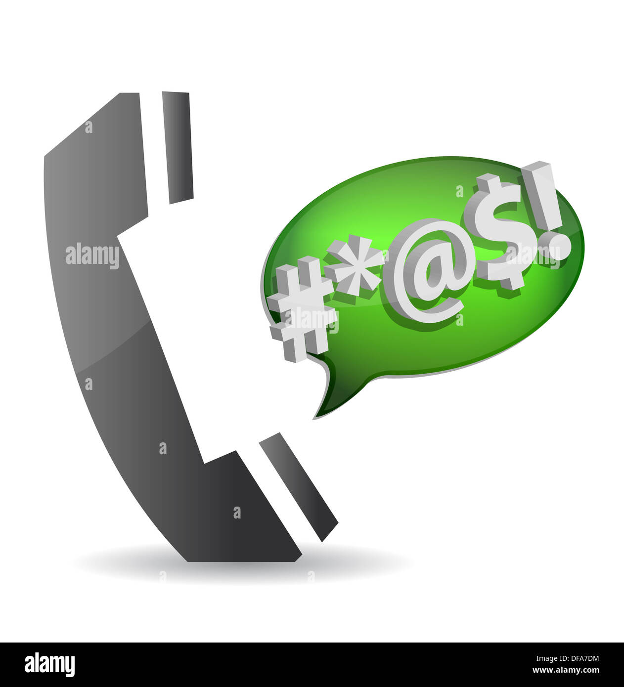 Cursing phone symbol hi-res stock photography and images - Alamy