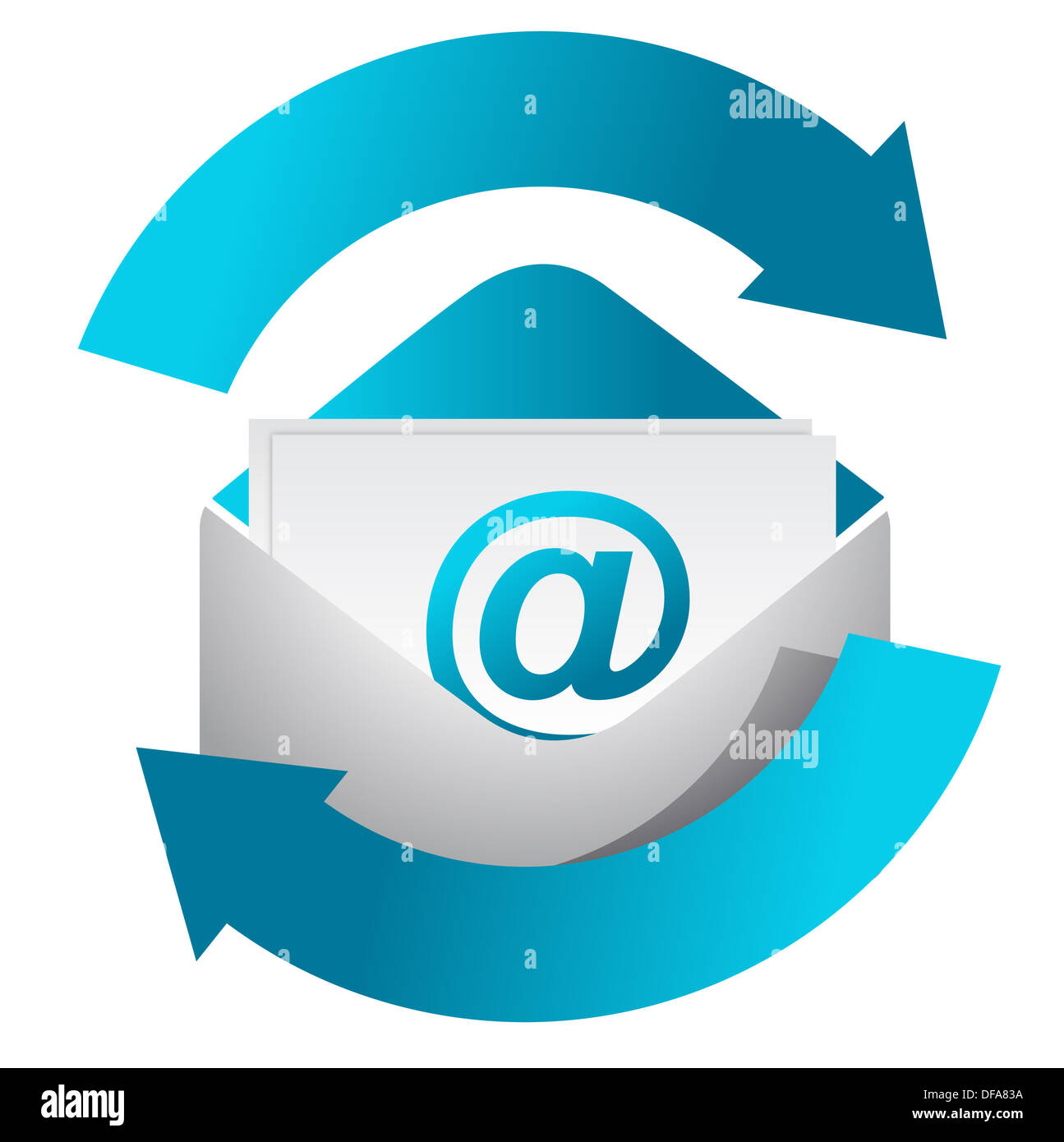 internet mail communication concept illustration design Stock Photo - Alamy