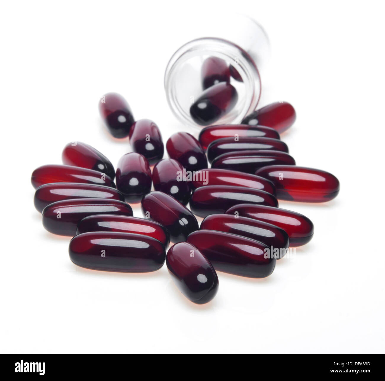 Nutritional supplement pills in warm colors Stock Photo - Alamy