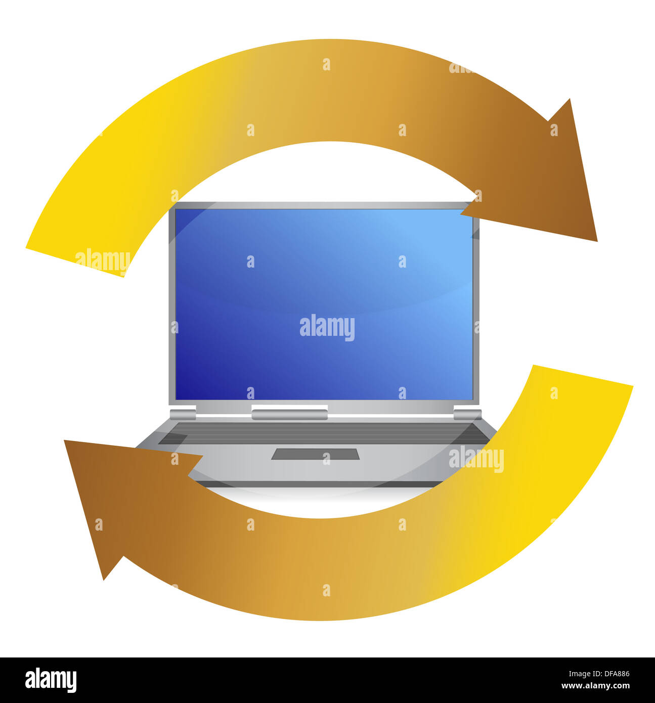 technology on the move illustration design on white Stock Photo - Alamy