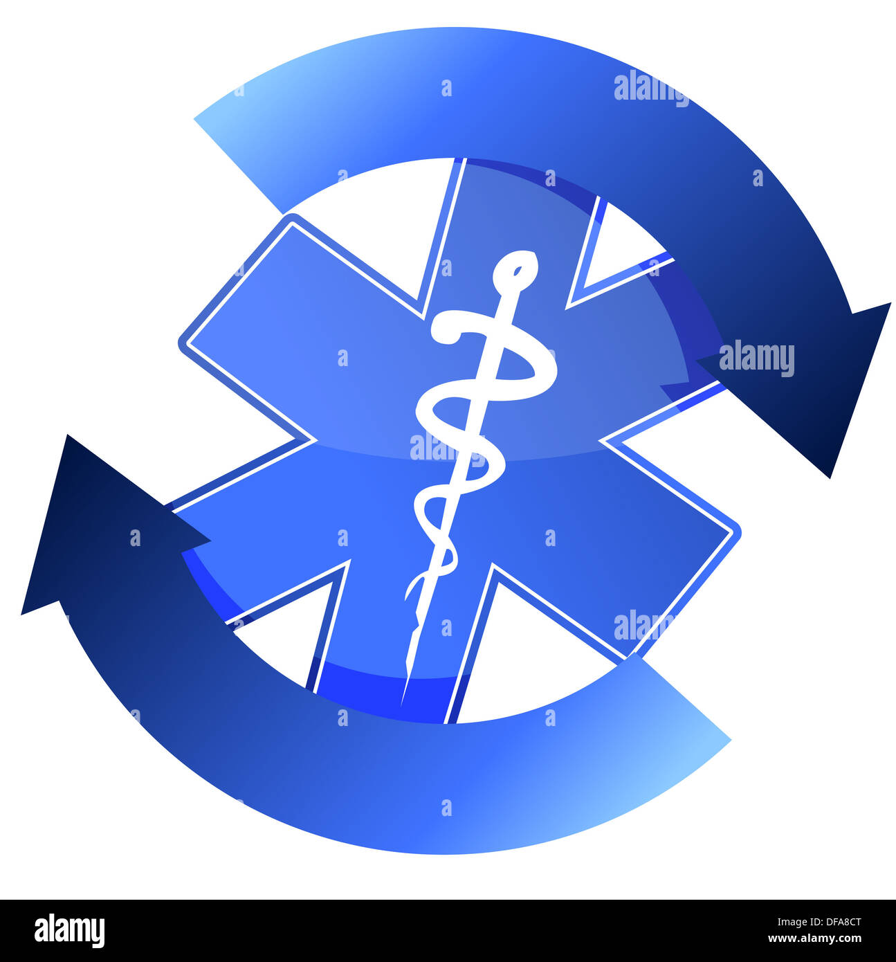 Blue Medical Symbol Cross