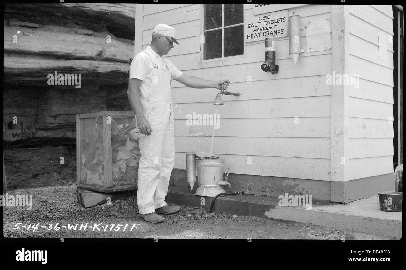 This water faucet is equipped with a fixture designed to prevent ...