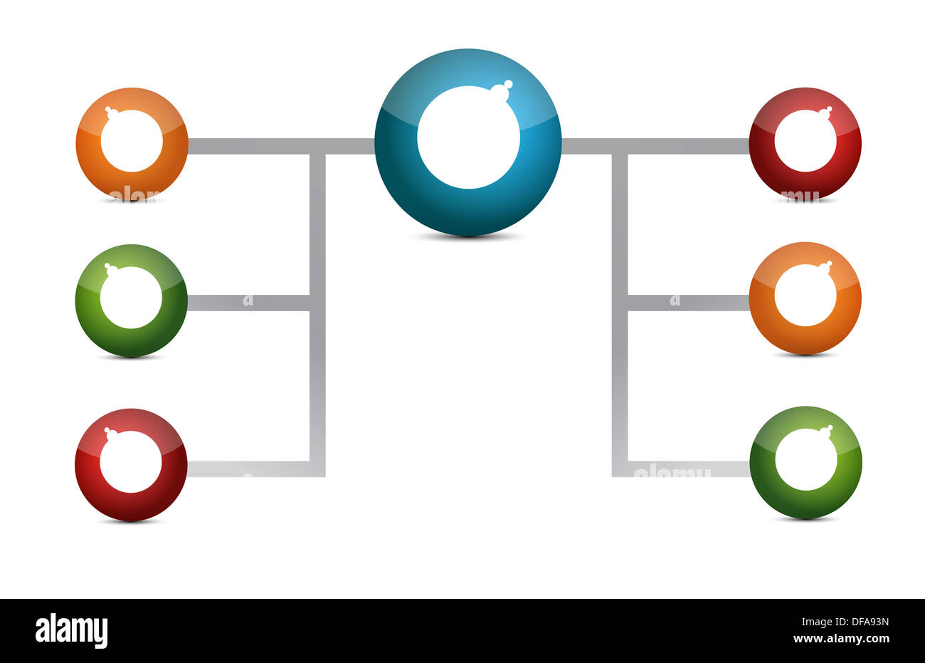 colorful diagram illustration design over a white background Stock ...
