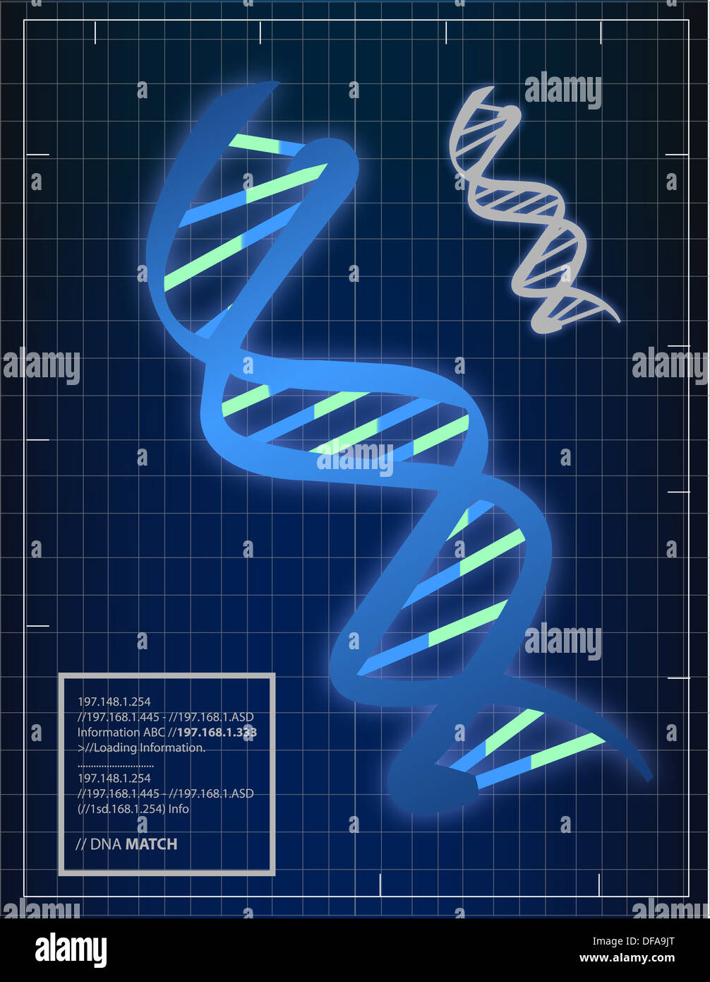 Illustration of DNA matching background Stock Photo - Alamy