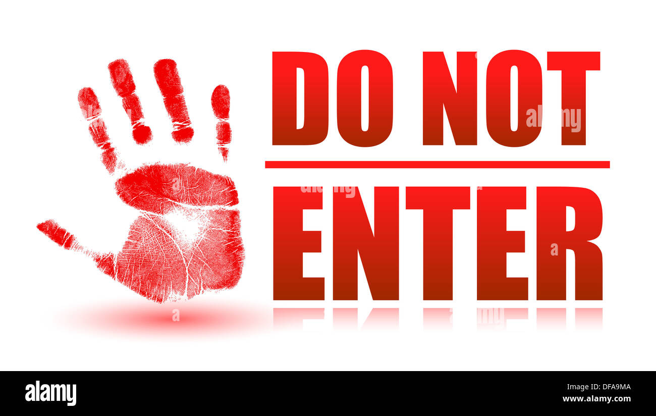 Do not enter sign Stock Photo - Alamy
