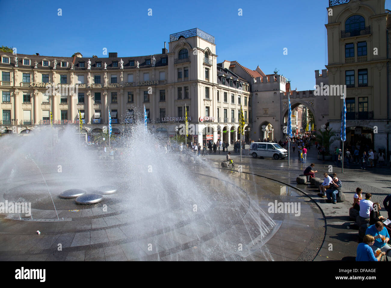 Karlsplatz, Munich, Bavaria, Germany Stock Photo - Alamy