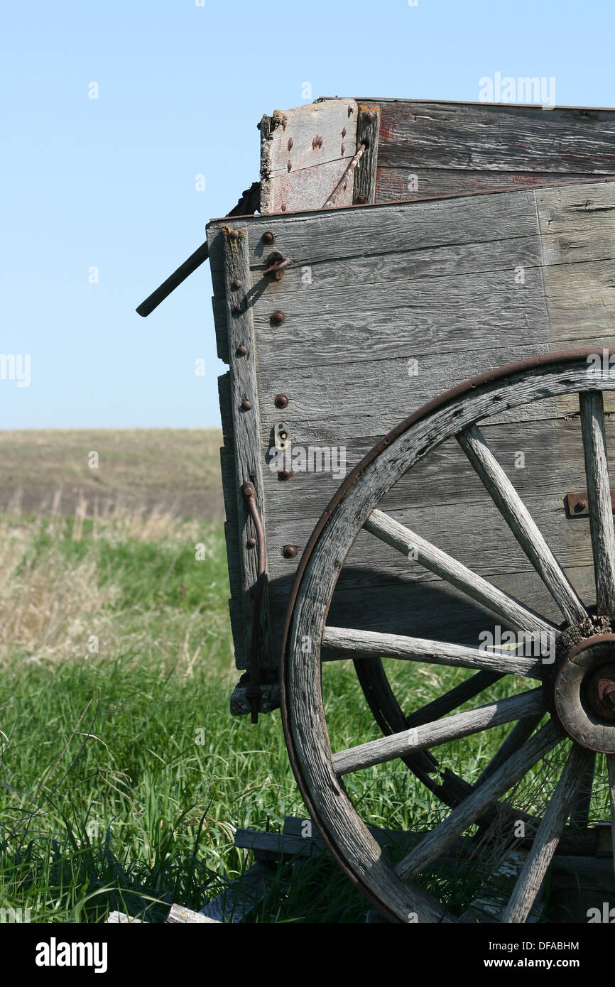 Old antique grain wagon hi-res stock photography and images - Alamy