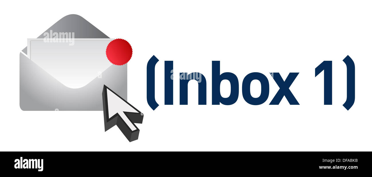 New email message in the inbox concept Stock Photo - Alamy
