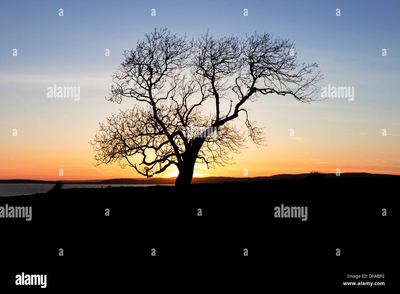 Sunset Over Morecambe Bay From Silverdale Lancashire UK Stock Photo - Alamy