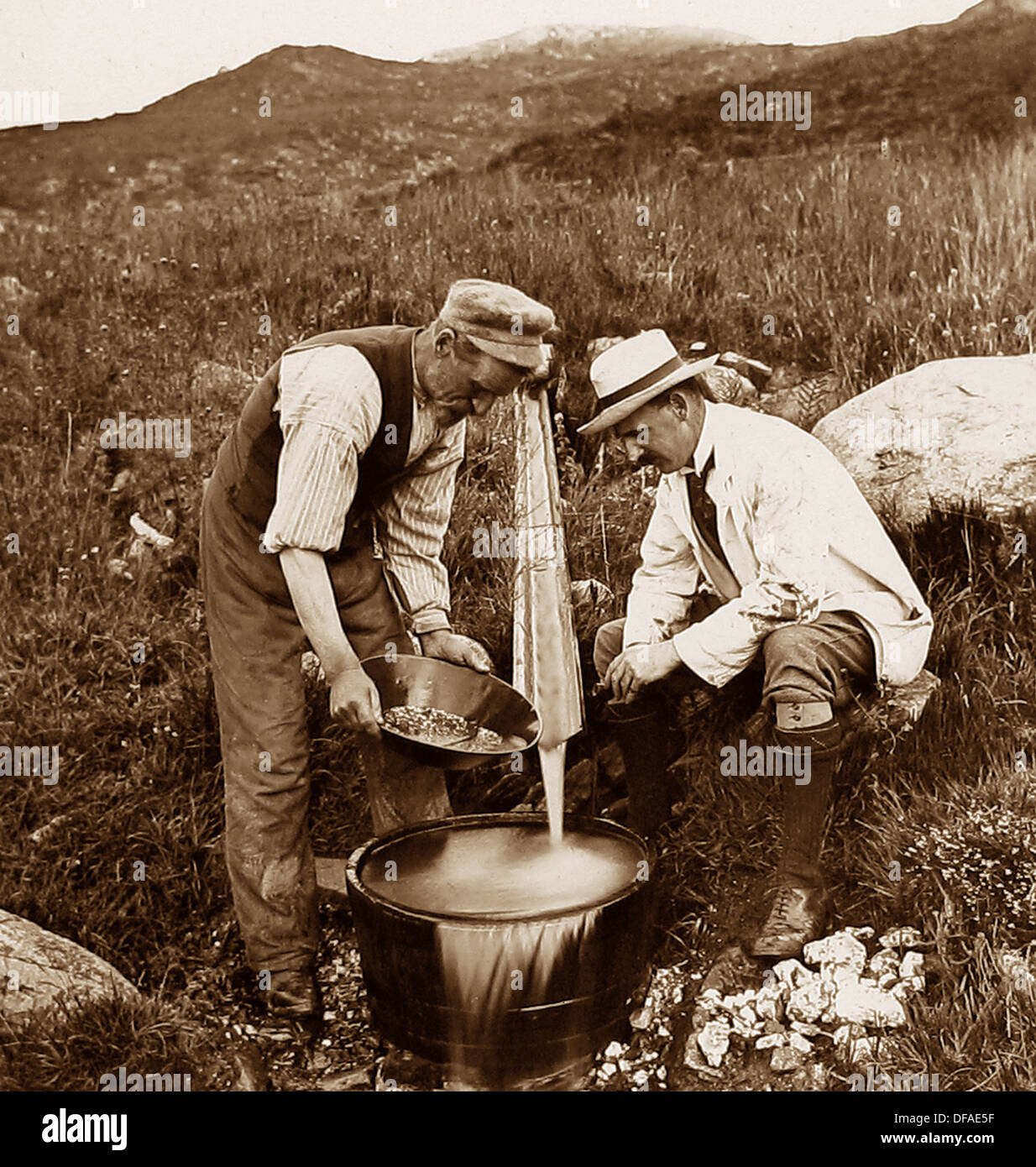 Welsh Gold Prospectors early 1900s Stock Photo - Alamy