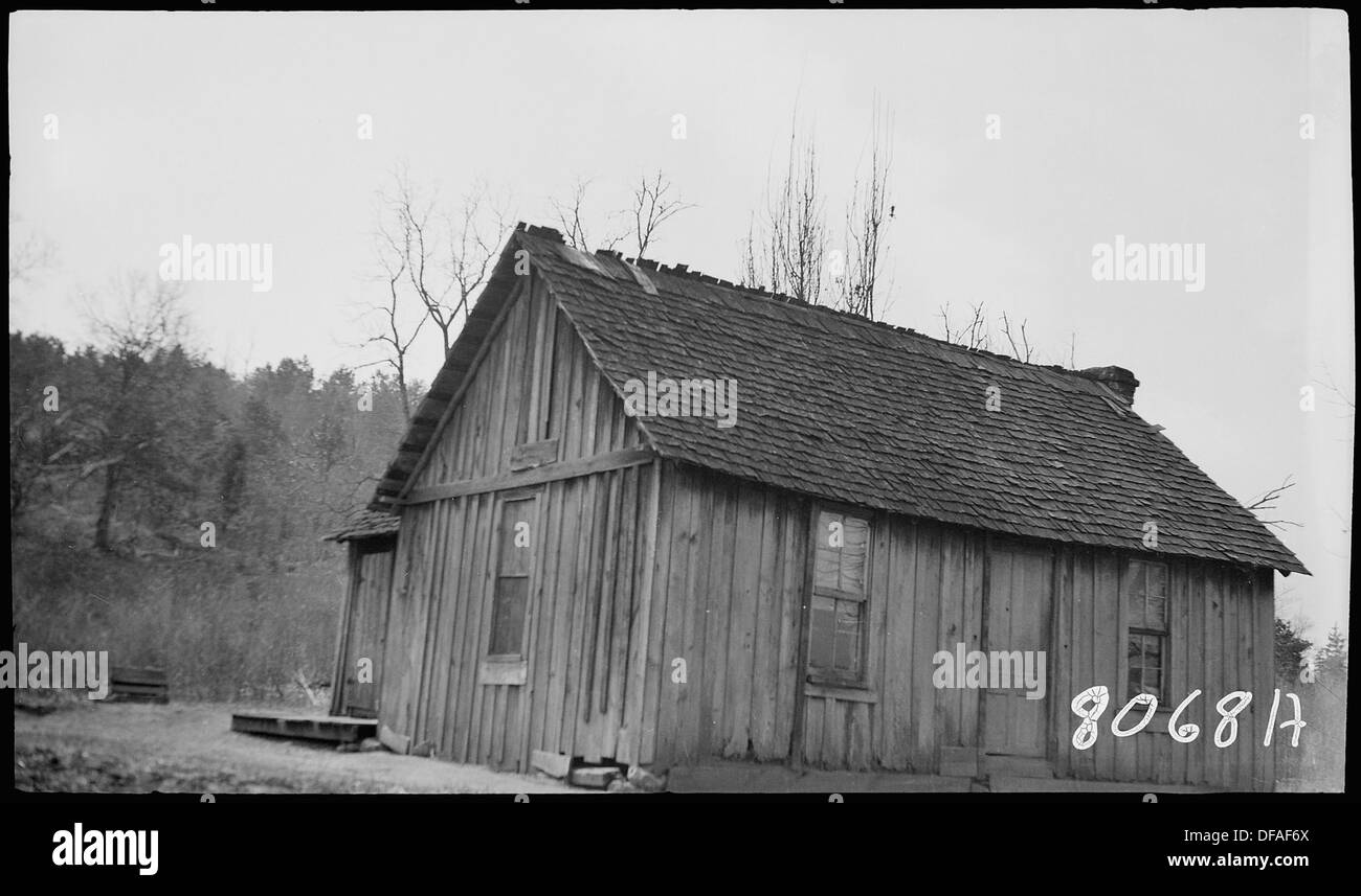 This image shows the home of Joe Wood, a representation of rural life ...