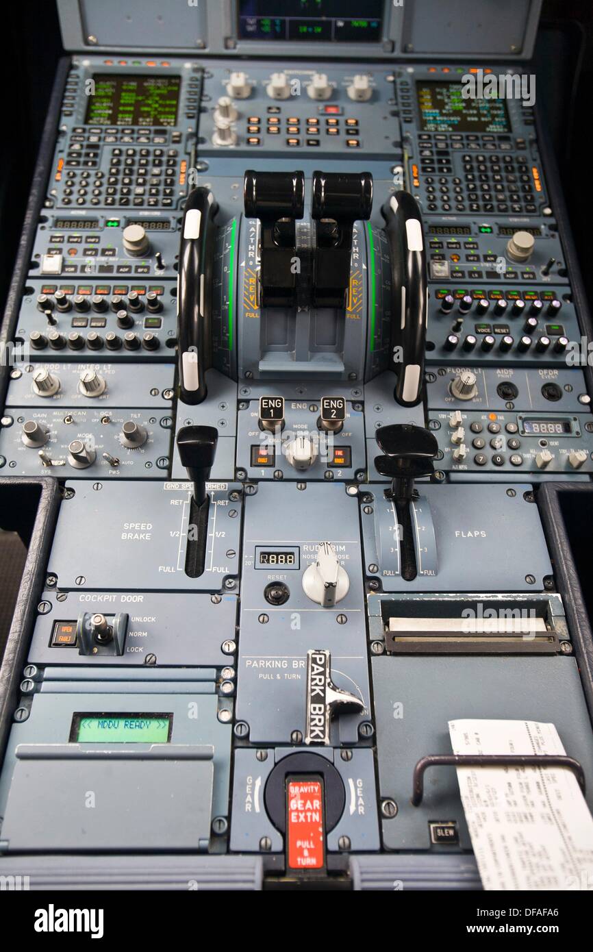 Airplane controls hi-res stock photography and images - Alamy